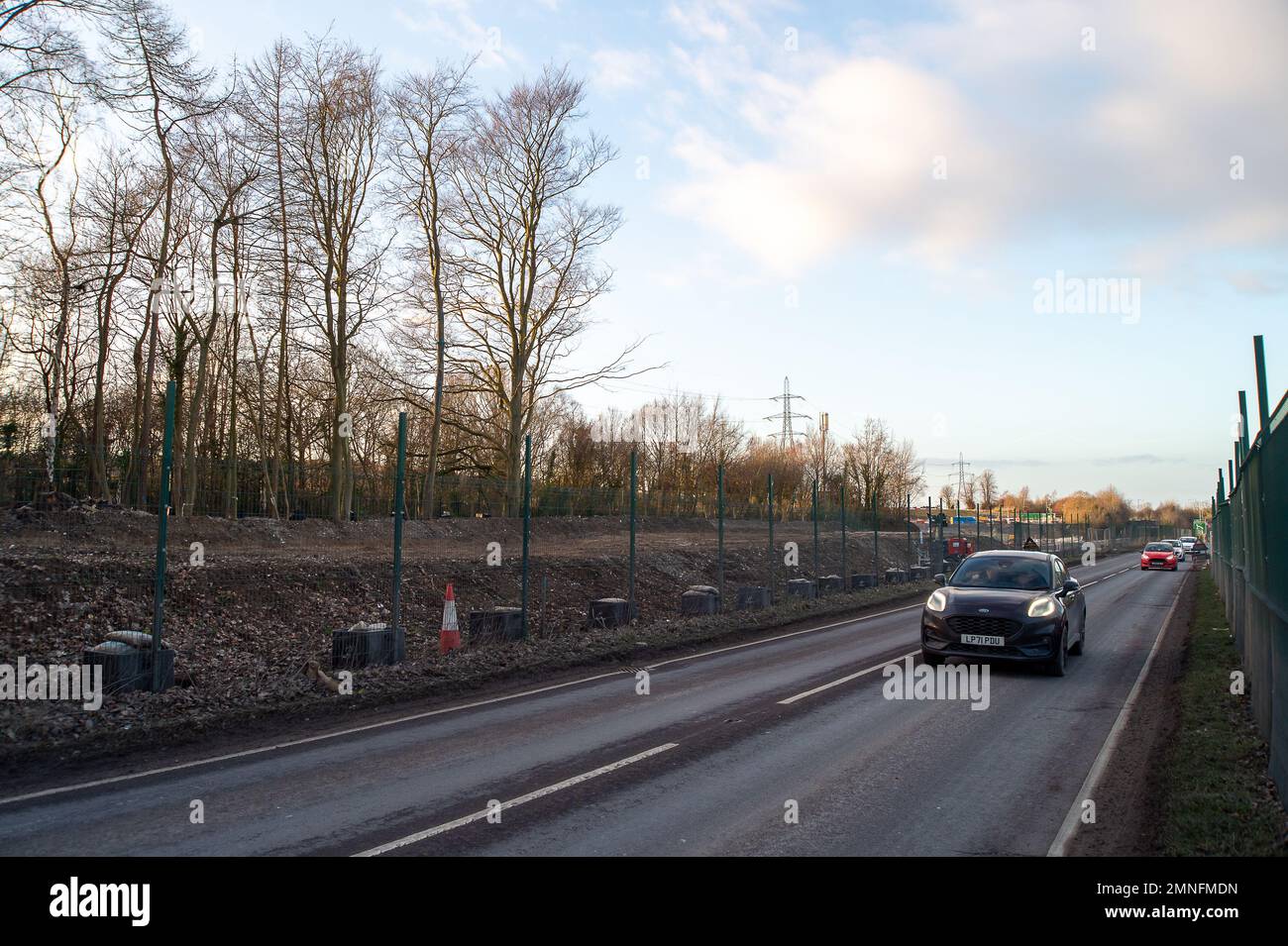 Wendover, Buckinghamshire, UK. 30th January, 2023. HS2 construction ...