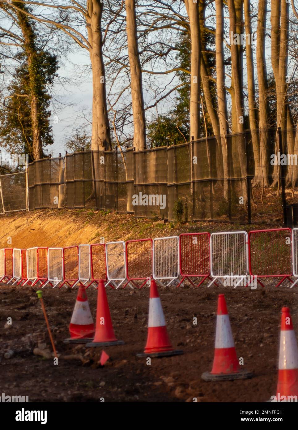 Wendover, Buckinghamshire, UK. 30th January, 2023. HS2 construction ...