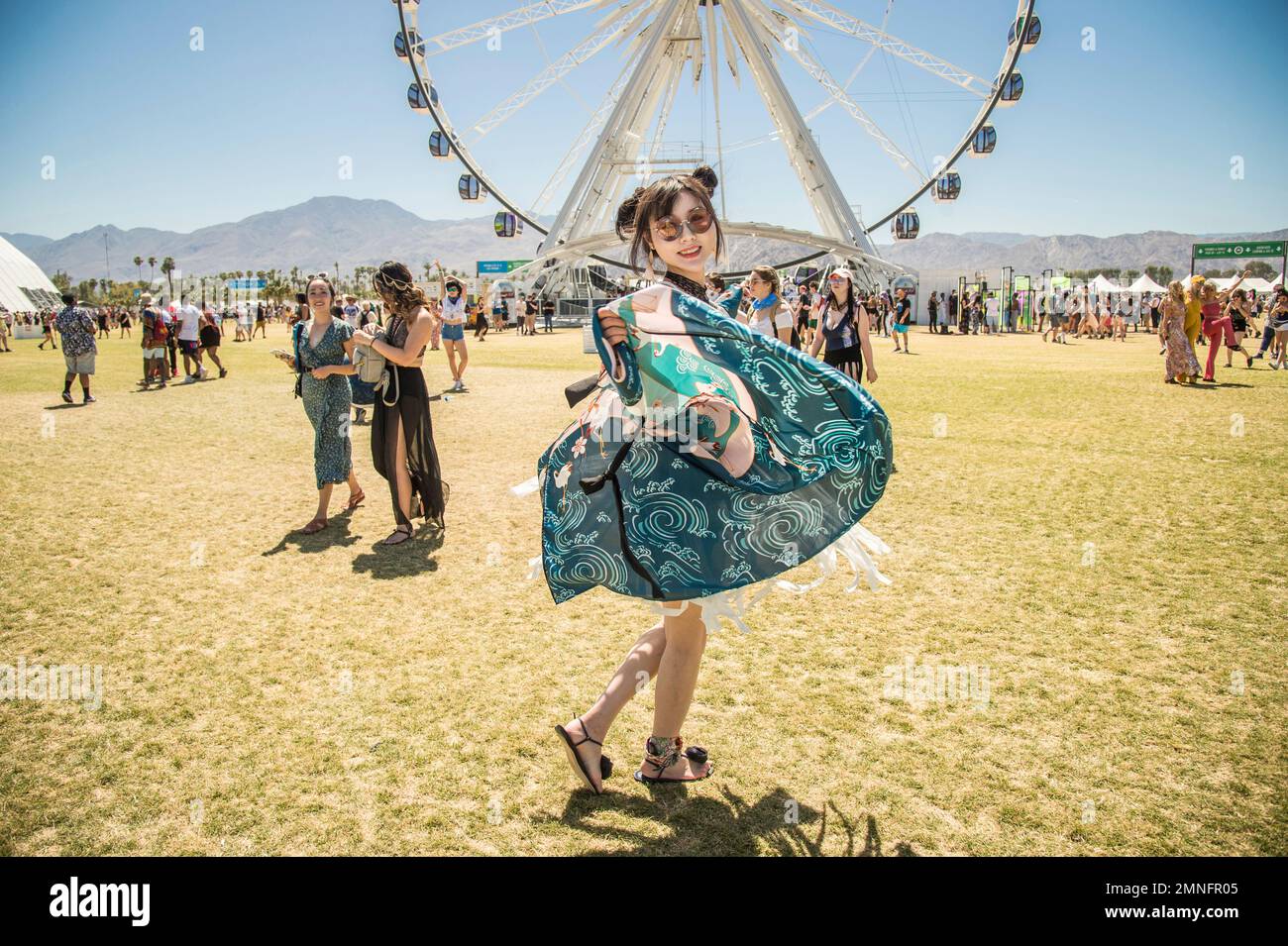 Yilin Sun of Los Angeles performs at Coachella Music & Arts Festival at ...