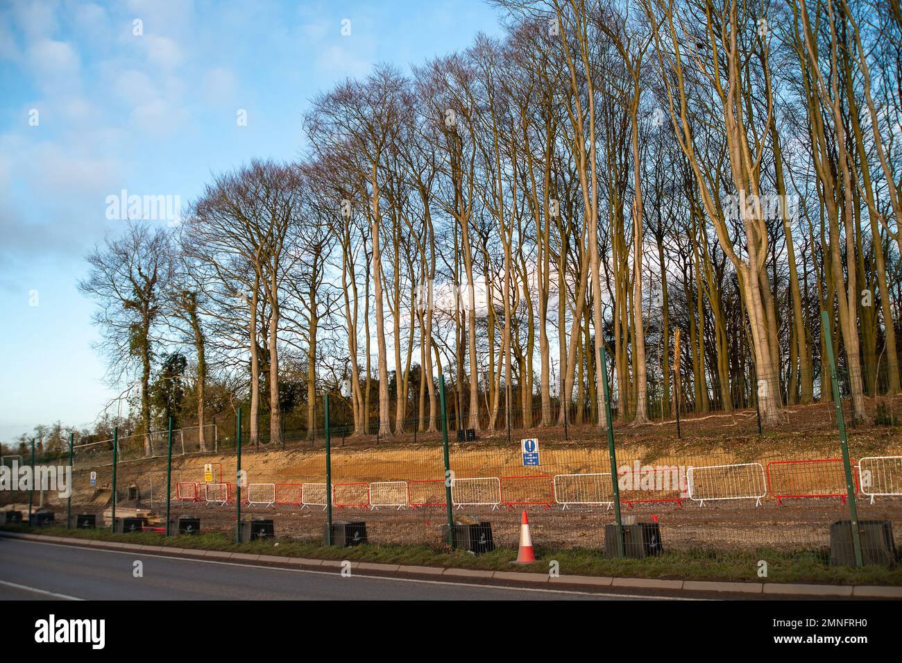 Wendover, Buckinghamshire, UK. 30th January, 2023. HS2 construction ...