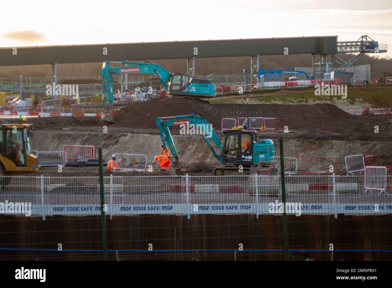 Wendover, Buckinghamshire, UK. 30th January, 2023. HS2 construction ...