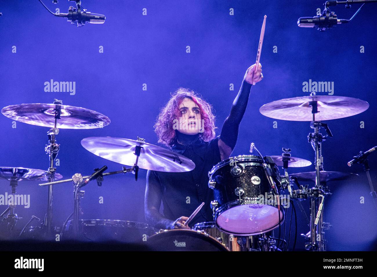 Vinny Mauro of Motionless in White performs on board the Carnival Magic ...