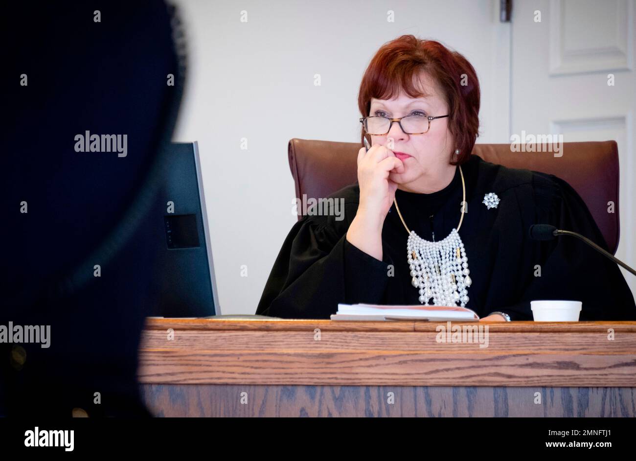 Judge Vicky Johnson. Convicted murderer Patrick Schroeder appears at ...