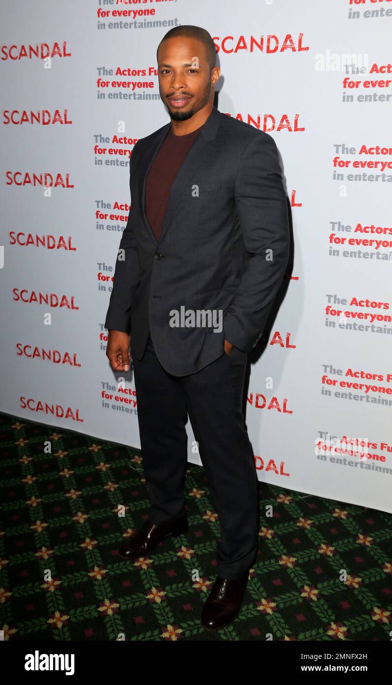 Cornelius Smith Jr., cast member of "Scandal" arrives a the live stage ...