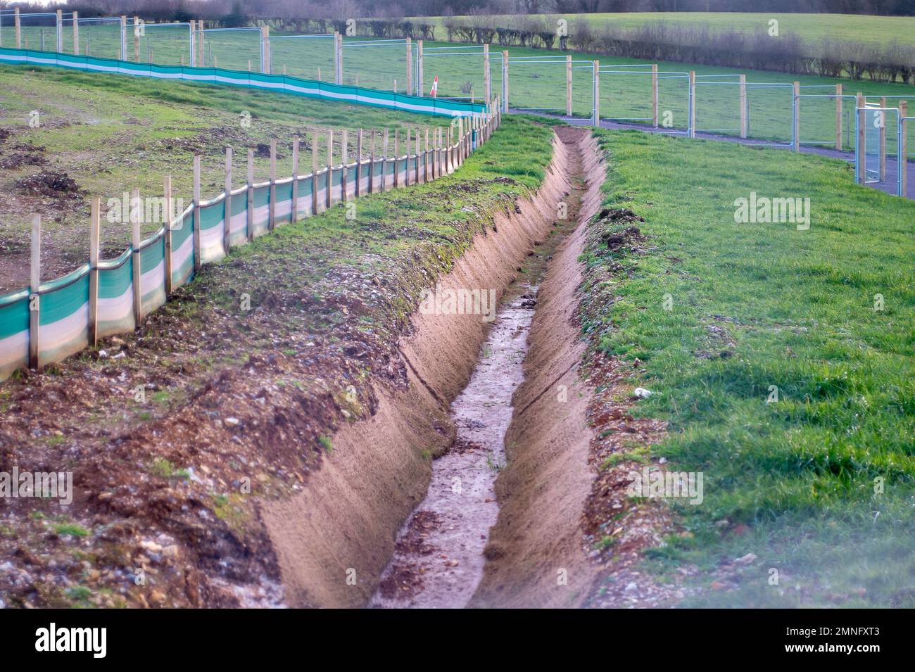 Wendover, Buckinghamshire, UK. 30th January, 2023. HS2 construction ...