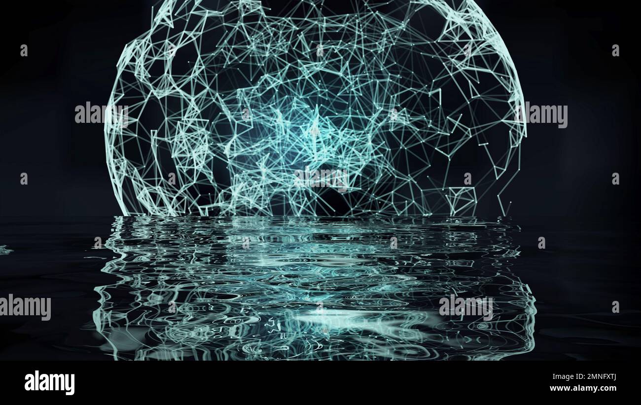 Globe metaverse background. Futuristic technology background. Digital ...