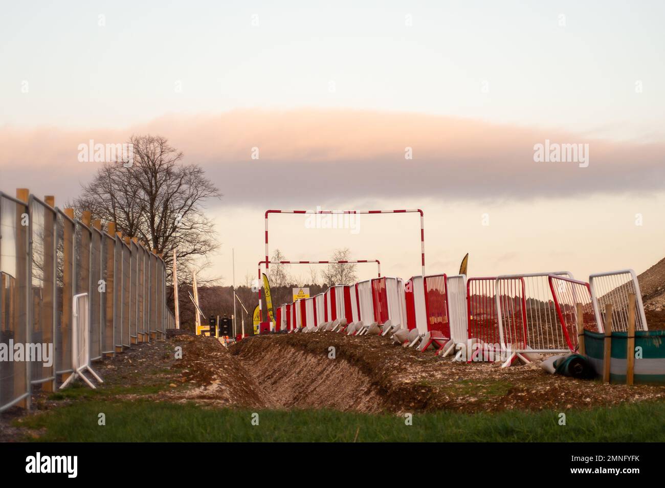 Wendover, Buckinghamshire, UK. 30th January, 2023. HS2 construction ...
