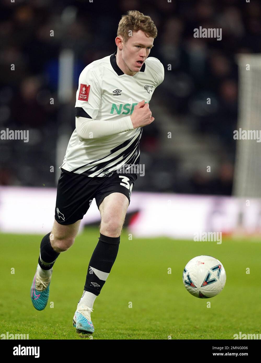 Derby County's Jake Rooney during the Emirates FA Cup fourth round ...