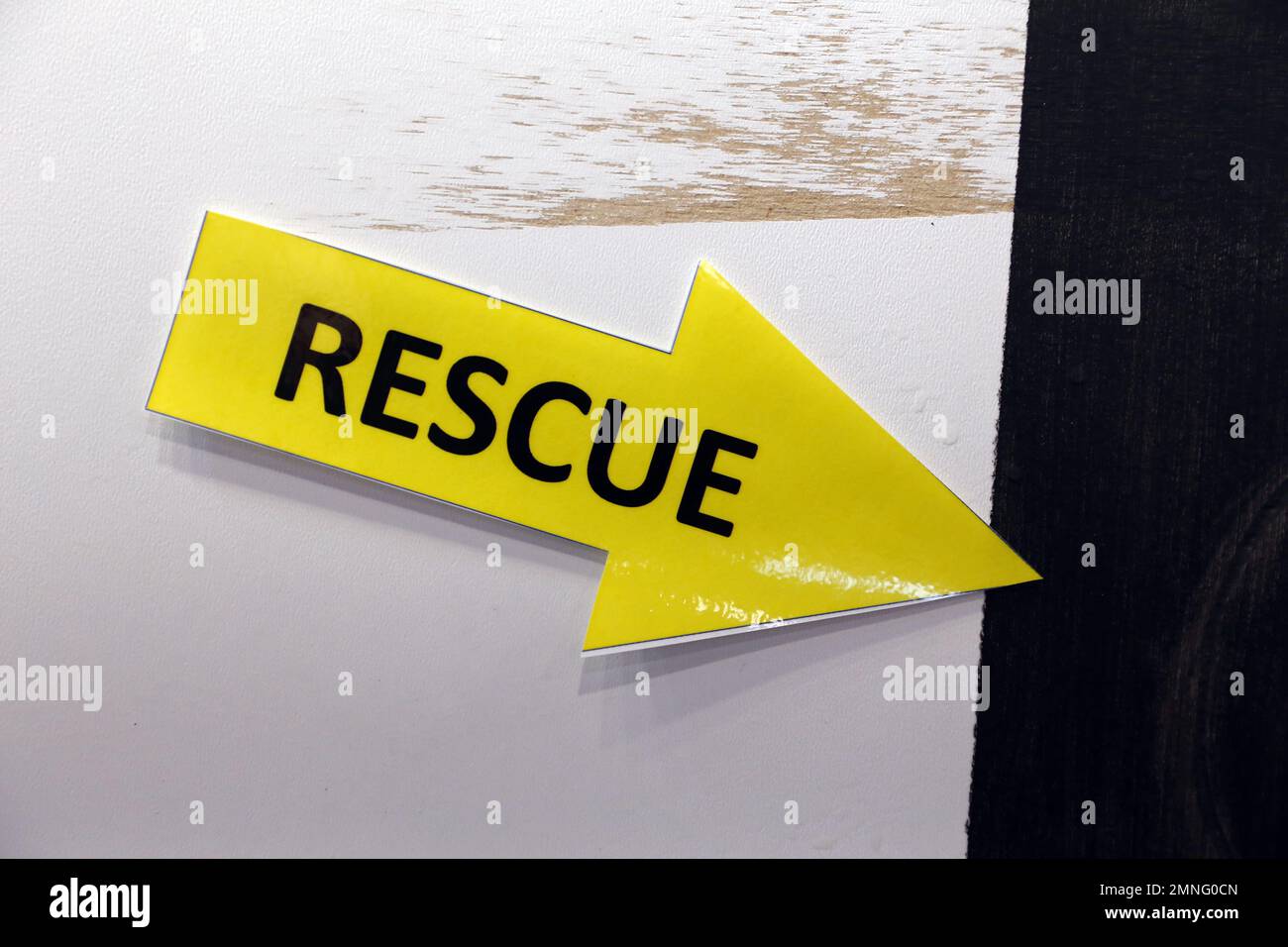 Rescue warning arrow. Danger sign. Caution sign. Attention sign Stock ...