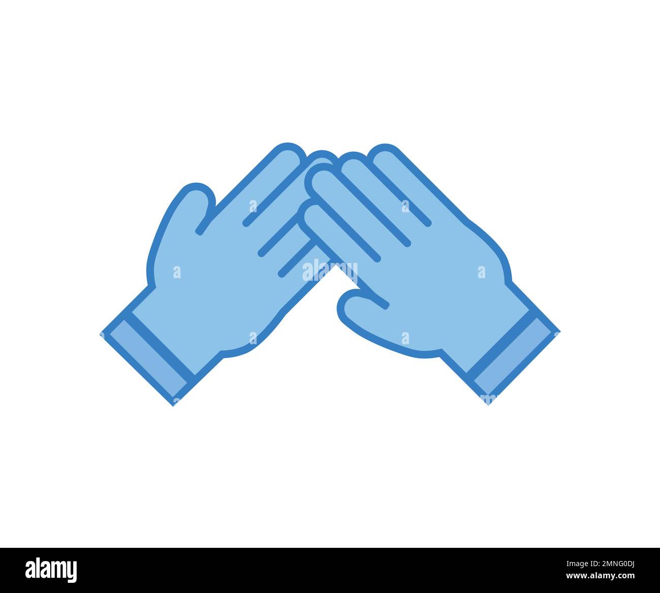 Blue medical rubber gloves icon Cut Out Stock Images & Pictures - Alamy