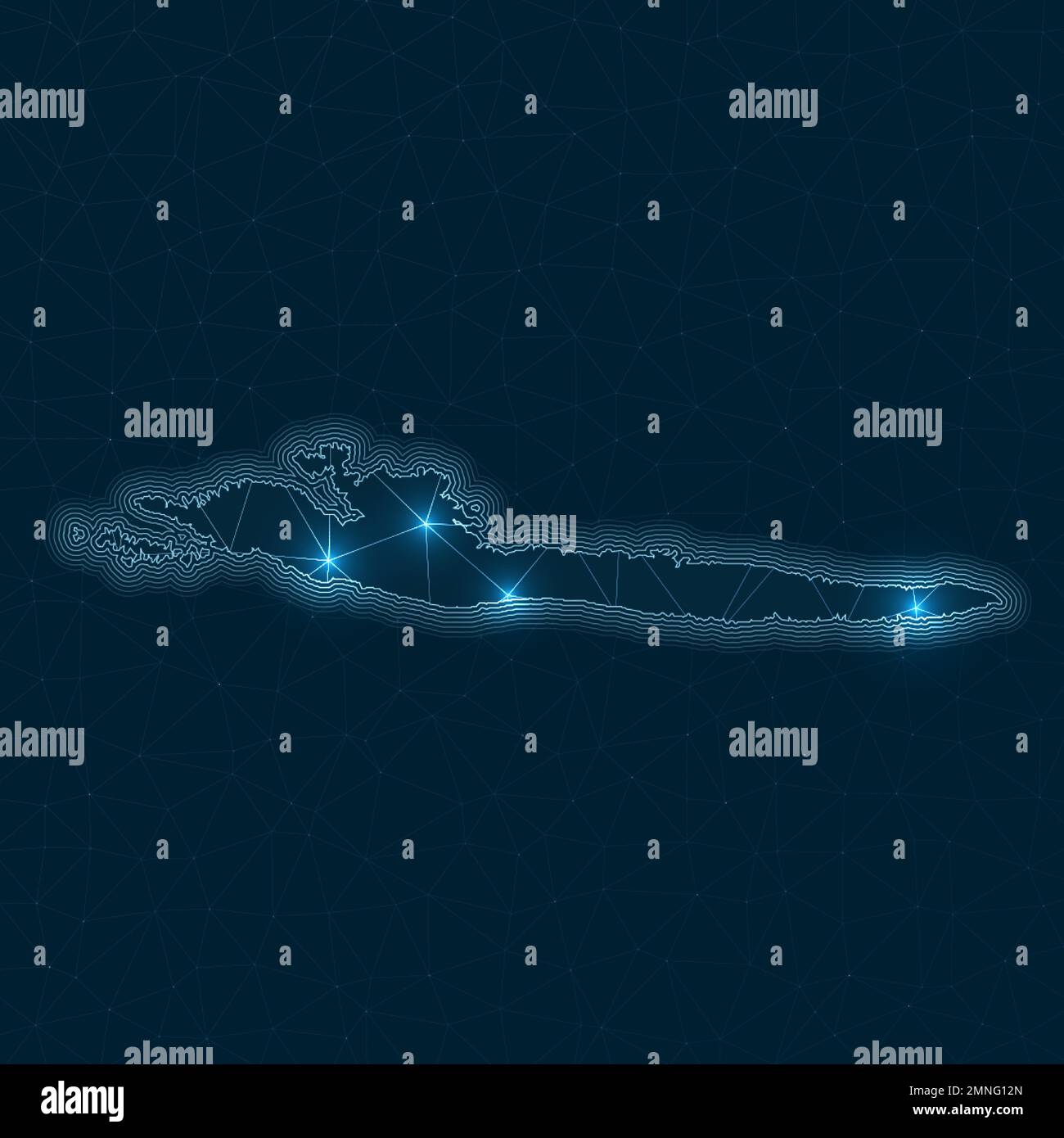 Hvar map hi-res stock photography and images - Alamy