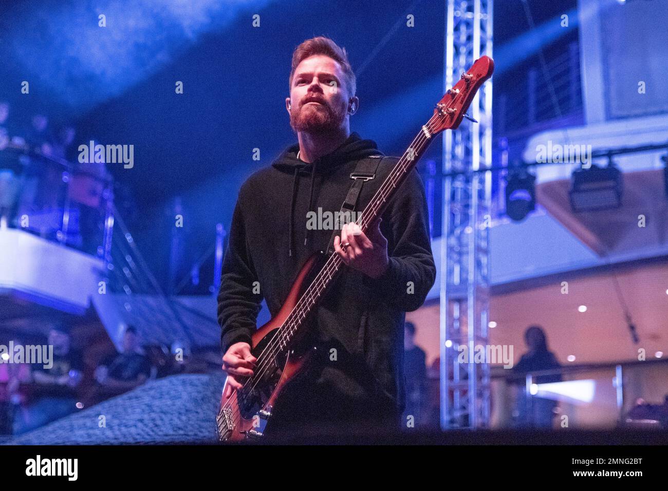 Chris Gaylord of Wage War performs on board the Carnival Magic during ...