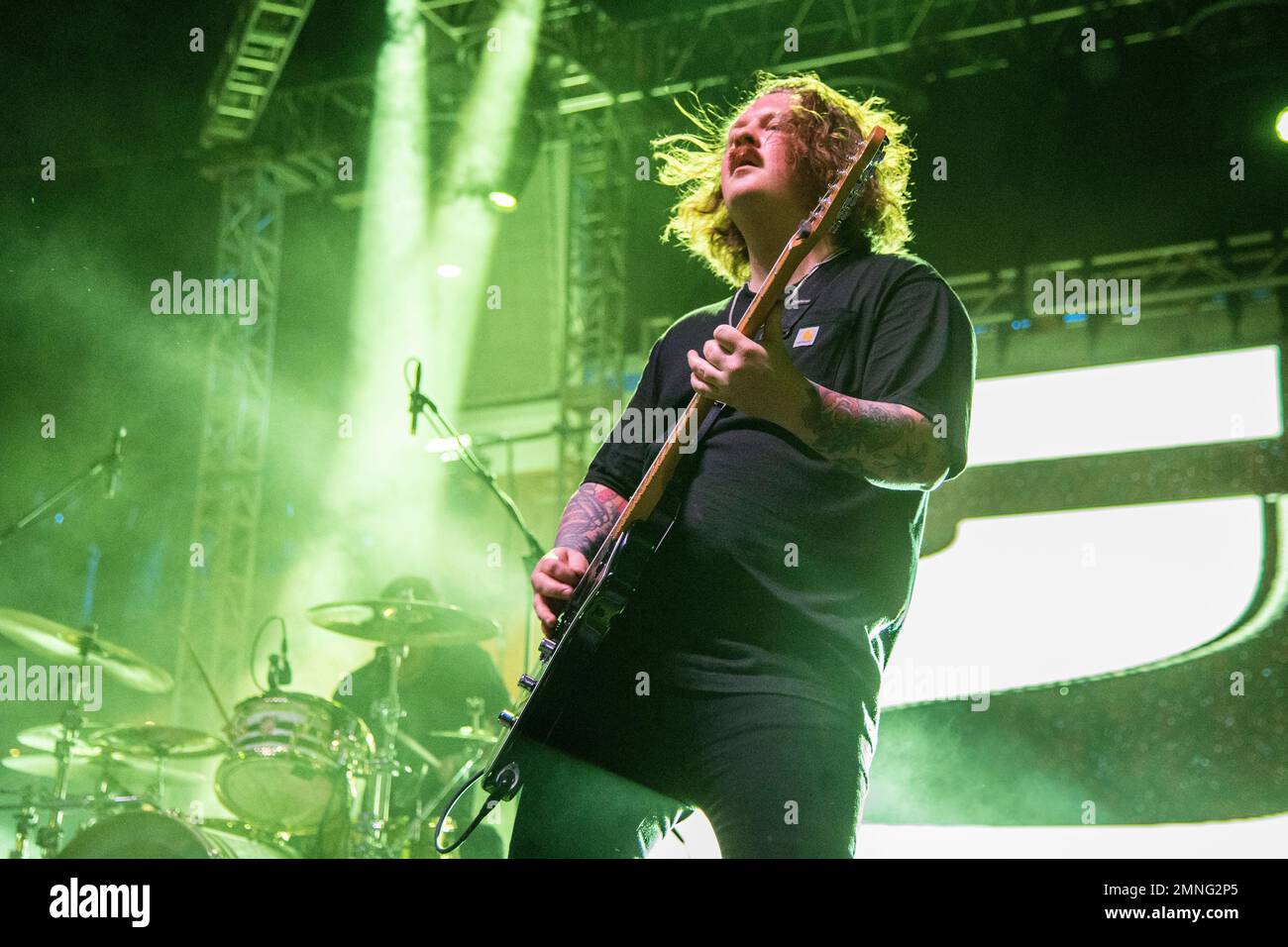 Cody Quistad of Wage War performs on board the Carnival Magic during ...
