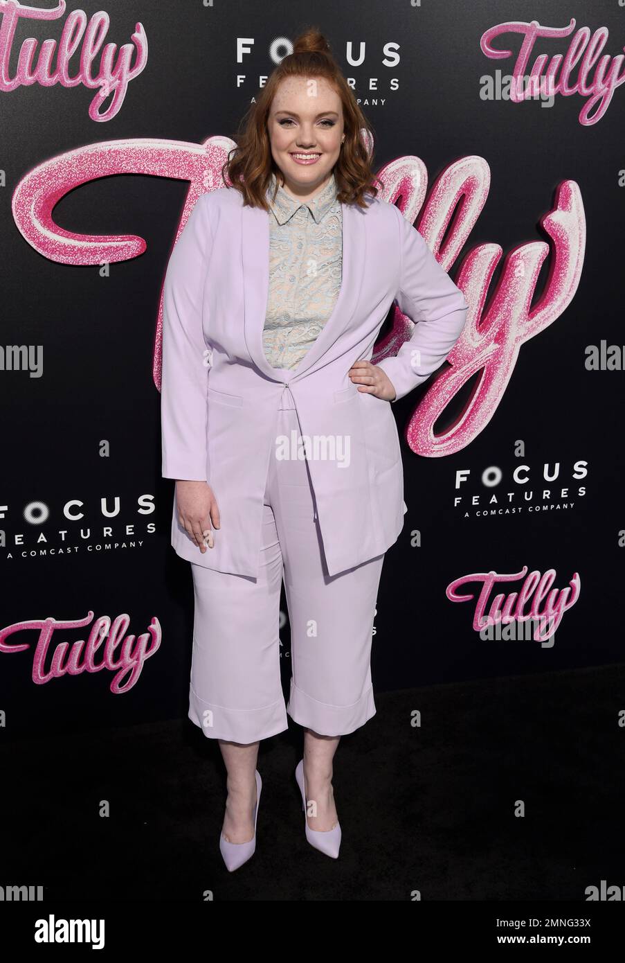 Shannon Purser arrives at the Los Angeles premiere of "Tully" at Regal ...