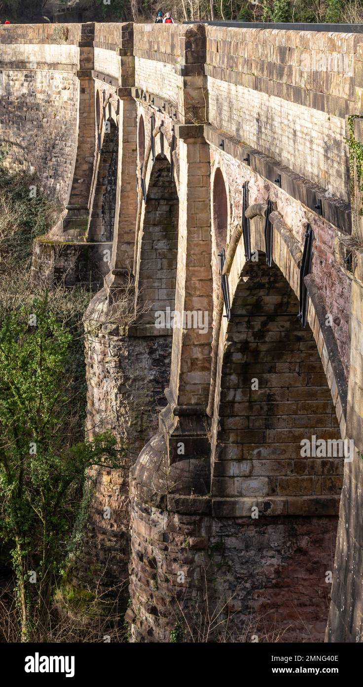 Marple Aquaduct is the tallest in Britain and carries the Peak Forest ...