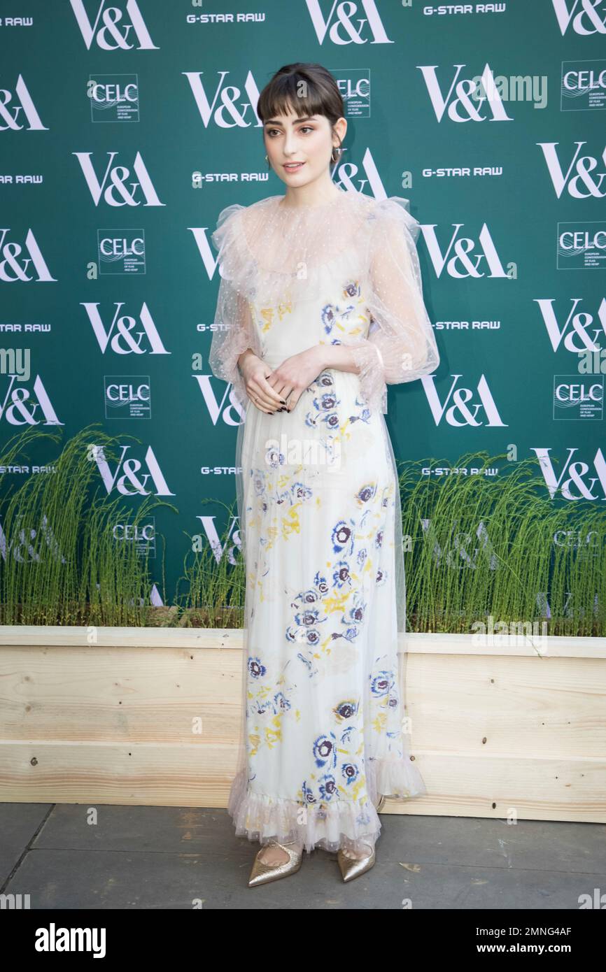 Elsie Campbell poses for photographers upon arrival at the preview of ...