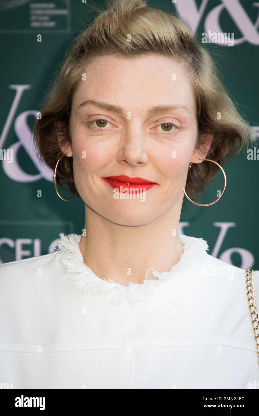 Actress Camilla Rutherford poses for photographers upon arrival at the ...