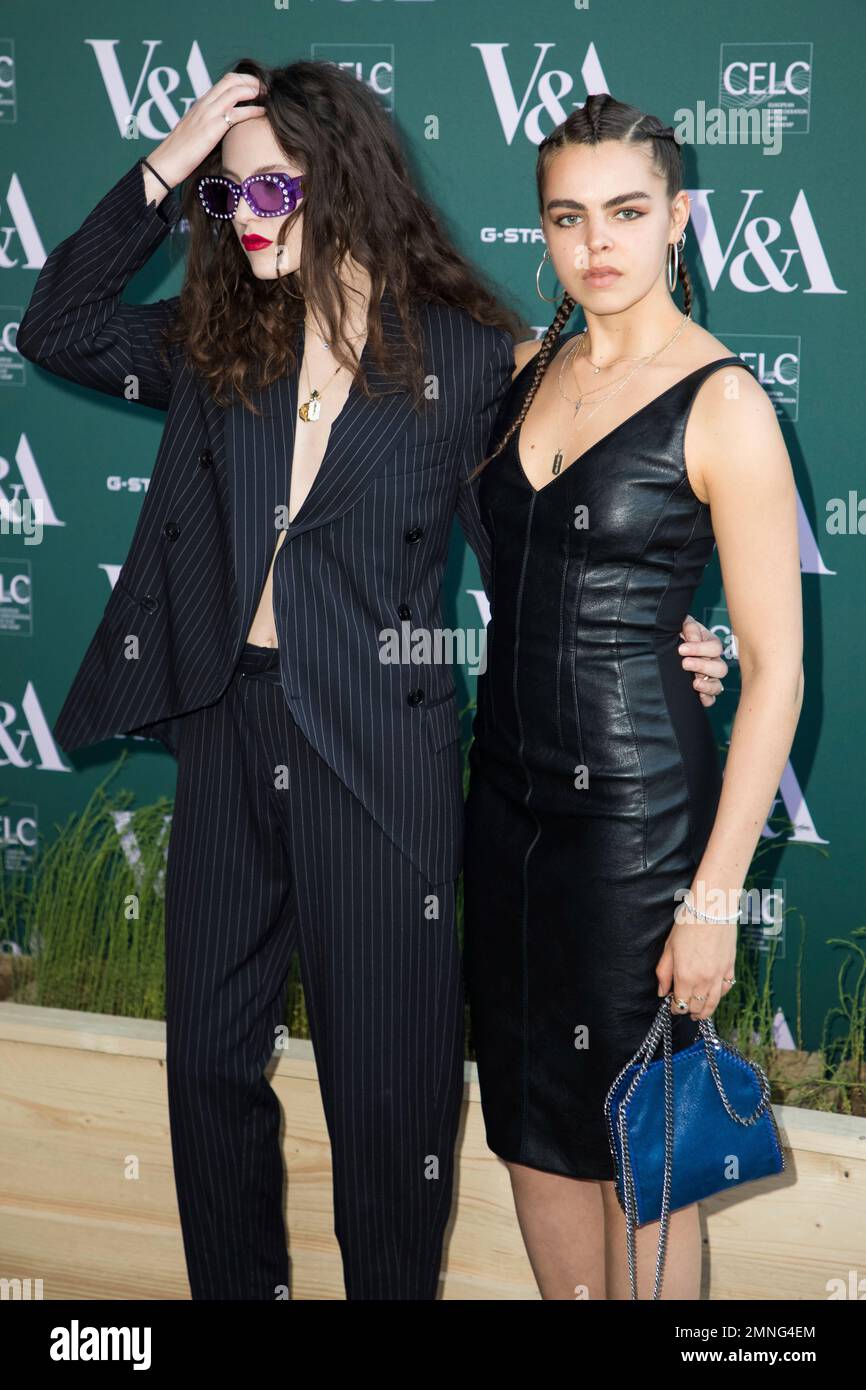 Daisy Maybe and Bee Beardsworth pose for photographers upon arrival at ...