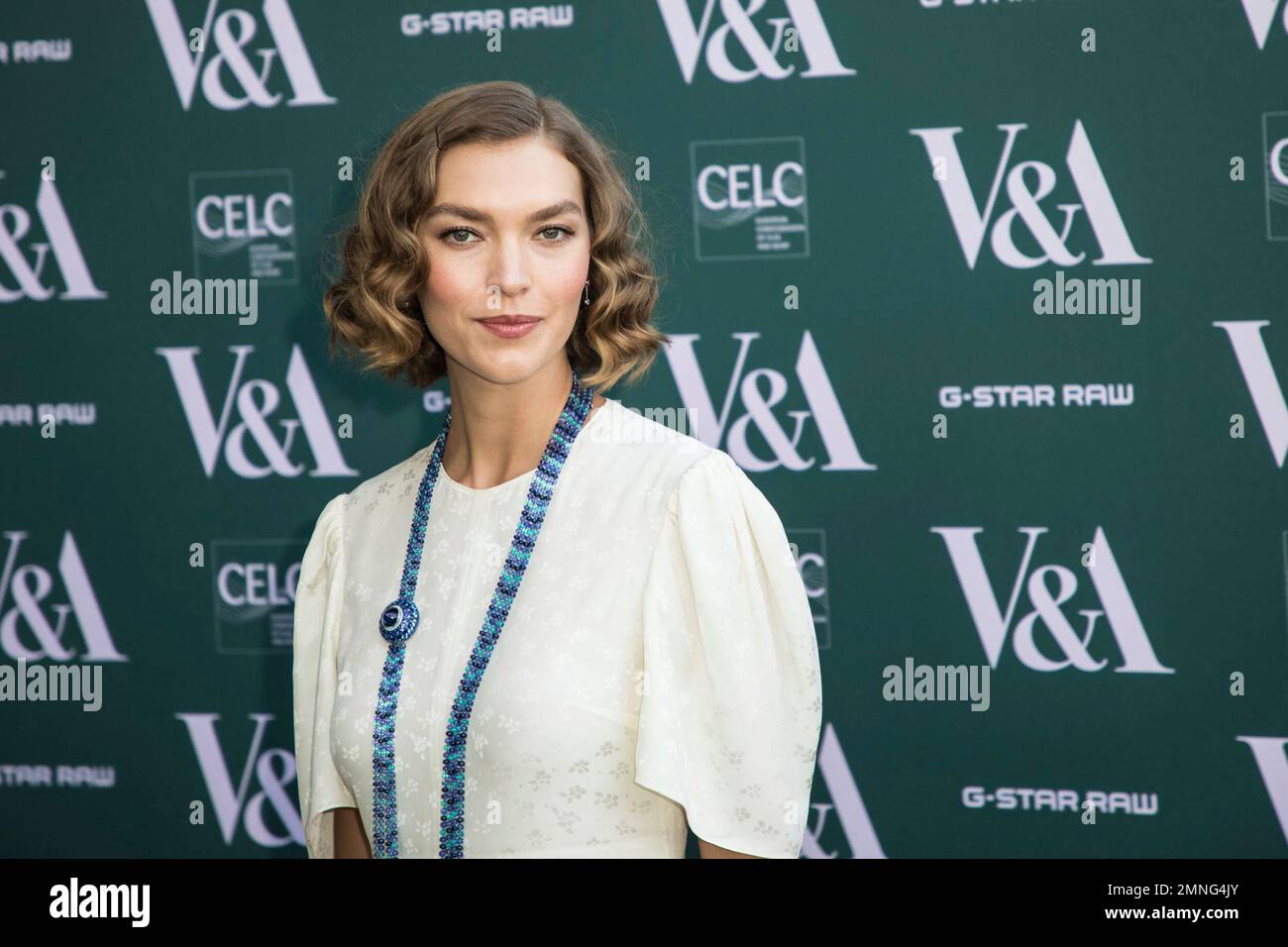 Model Arizona Muse poses for photographers upon arrival at the preview ...