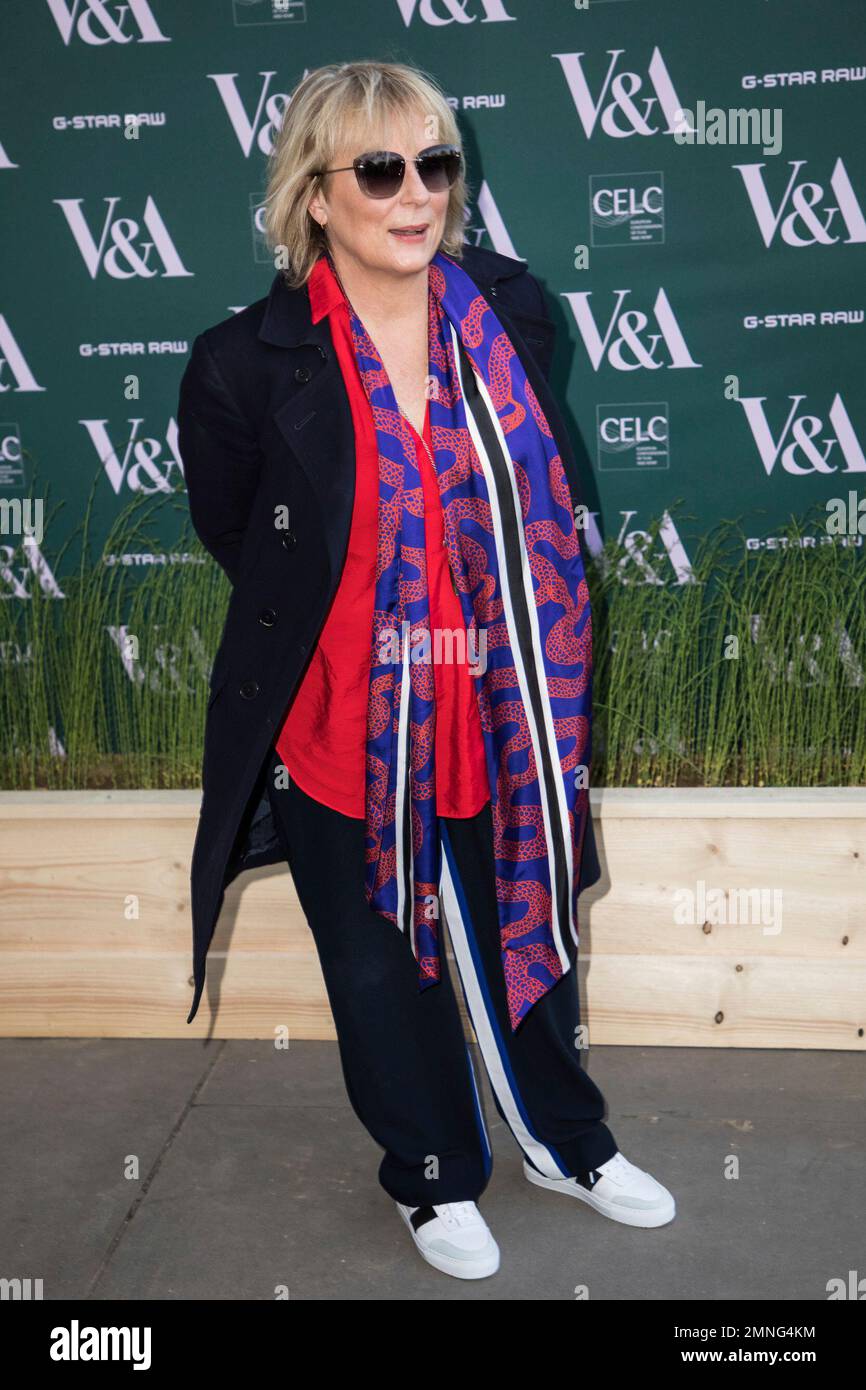 Comedian Jennifer Saunders poses for photographers upon arrival at the ...