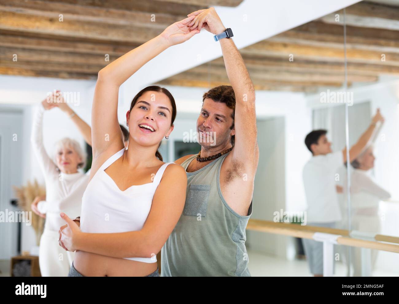 Middle aged men standing front mirror hi-res stock photography and ...