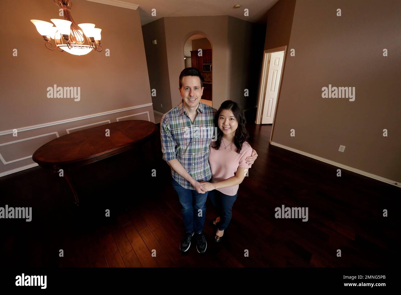 In this April 9, 2018, photo, Rob Chilton and his wife Saria pose for a ...