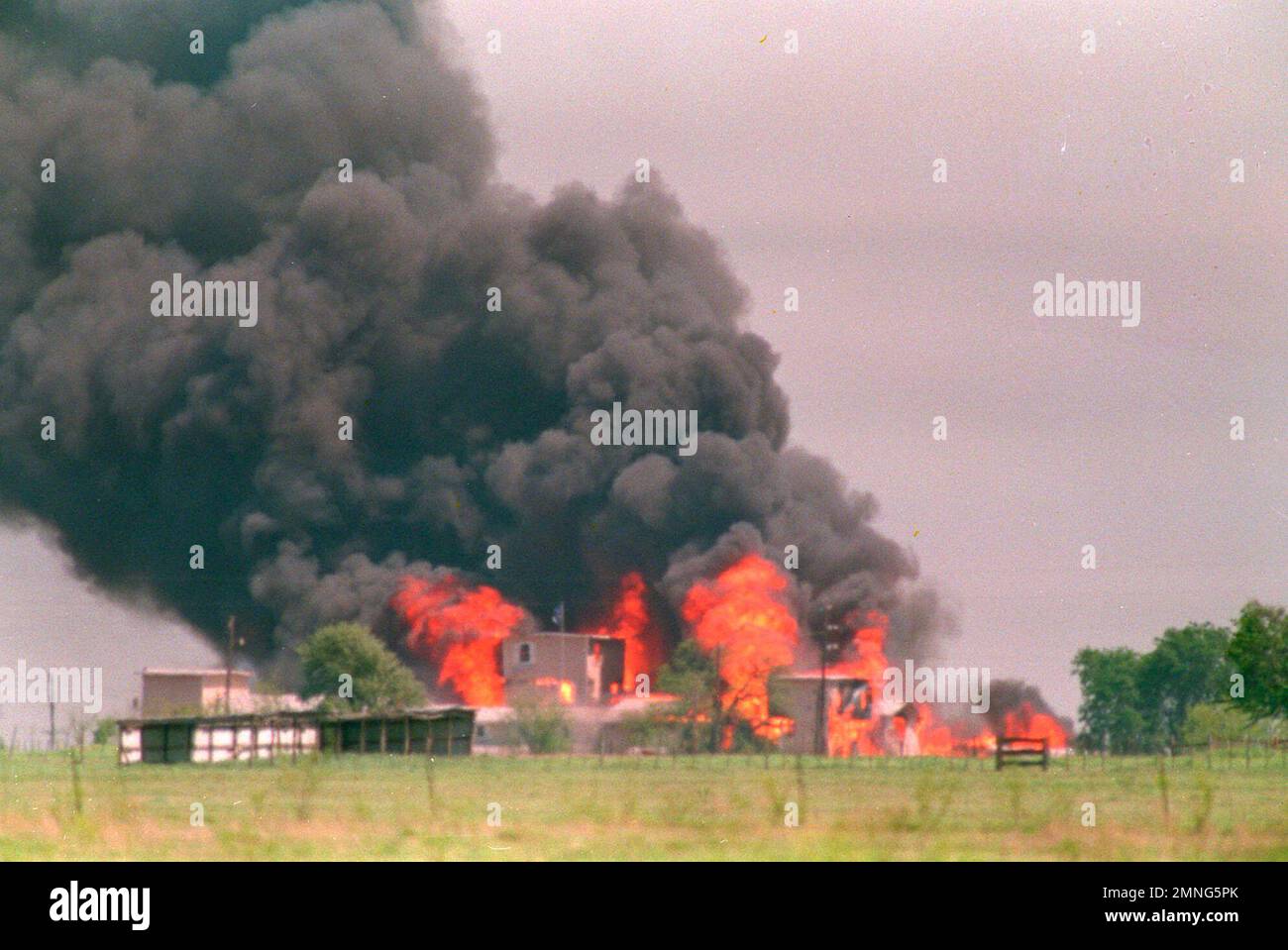 FILE - In this April 19, 1993 file photo, flames engulf the Branch ...