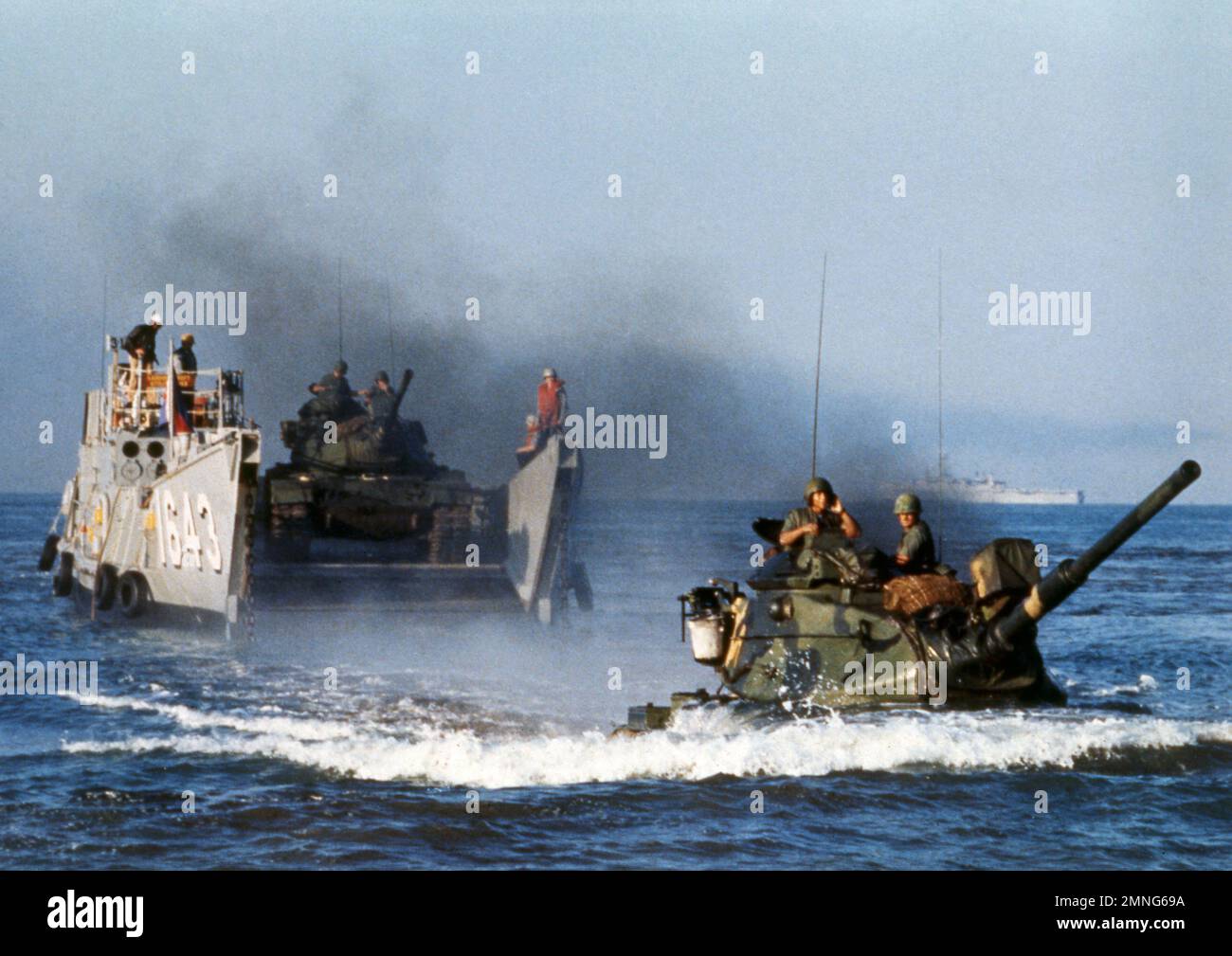NATO armour is driven ashore during north Atlantic treaty organisation ...