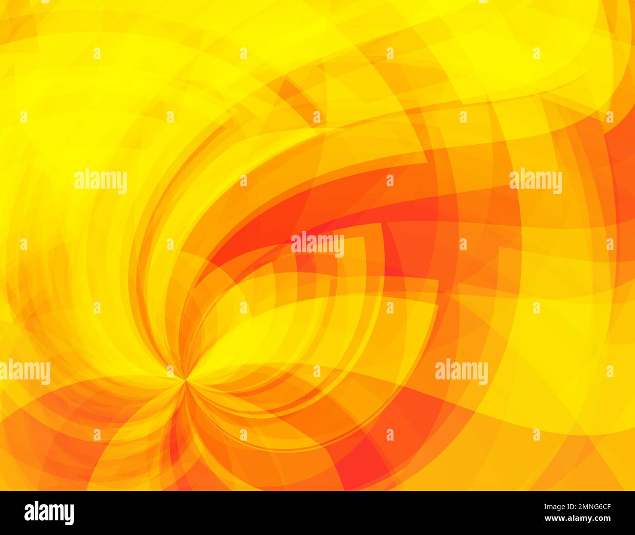 Abstract artistic yellow, red and orange background with billowy twirl ...