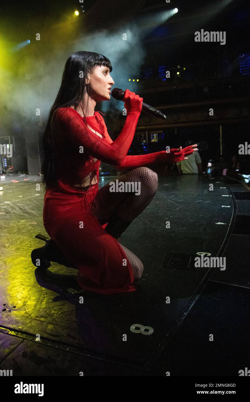Lilith Czar performs on board the Carnival Magic during day two of the ...