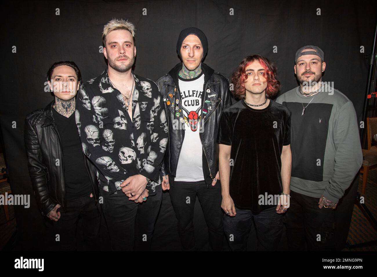 Ricky "Horror" Olson, left, Justin Morrow, Chris Motionless, Vinny ...