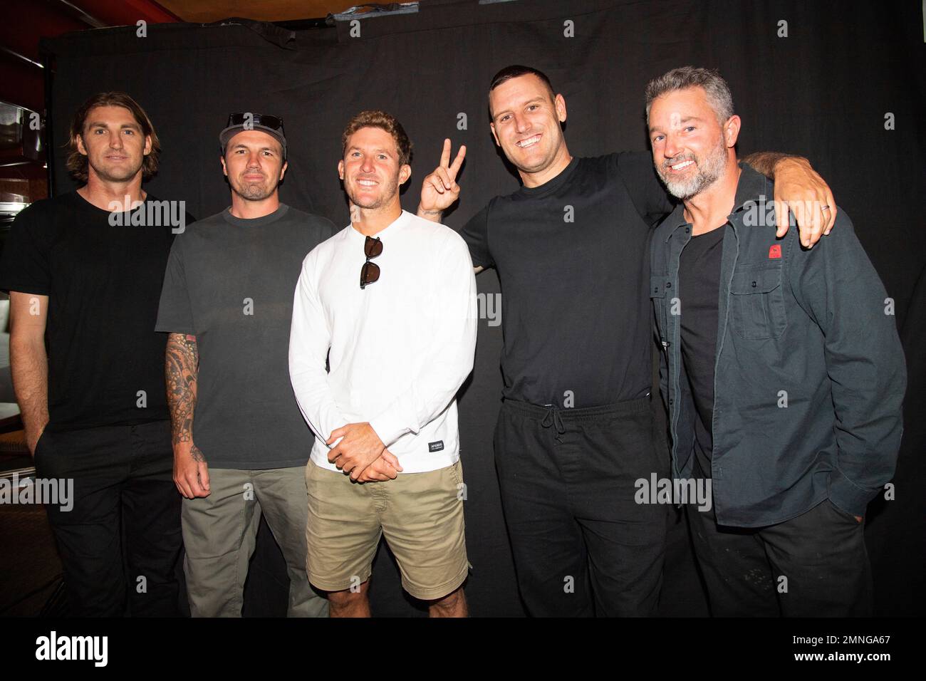 Jia O'Connor, left, Luke Kilpatrick, Ben Gordon, Winston McCall, and ...