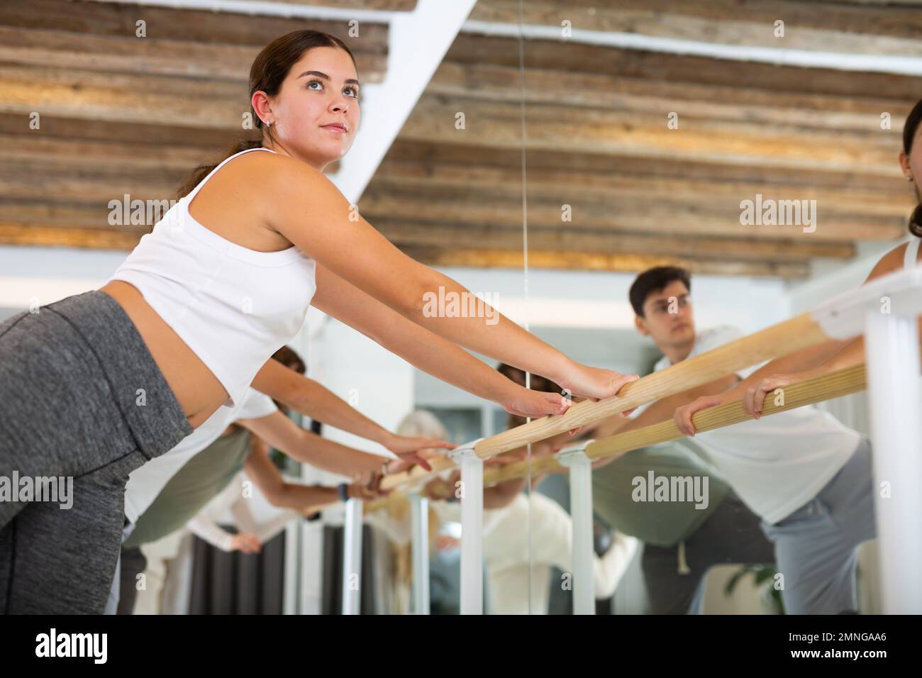Ballet plie barre hi-res stock photography and images - Alamy