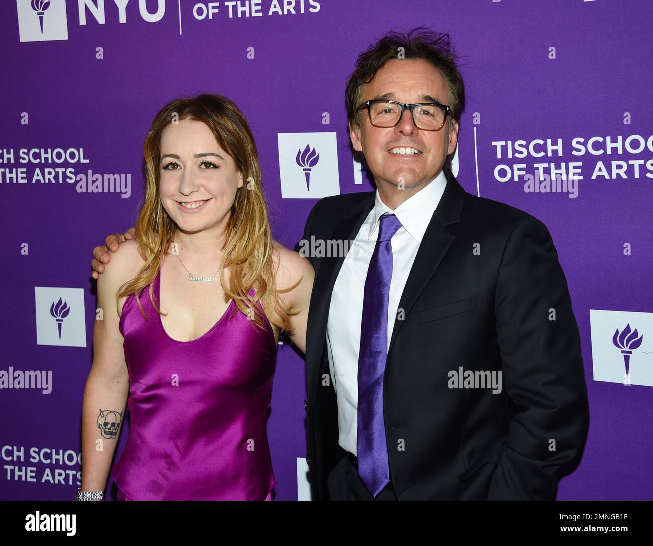 Filmmakers and honorees Chris Columbus and daughter Eleanor Columbus ...