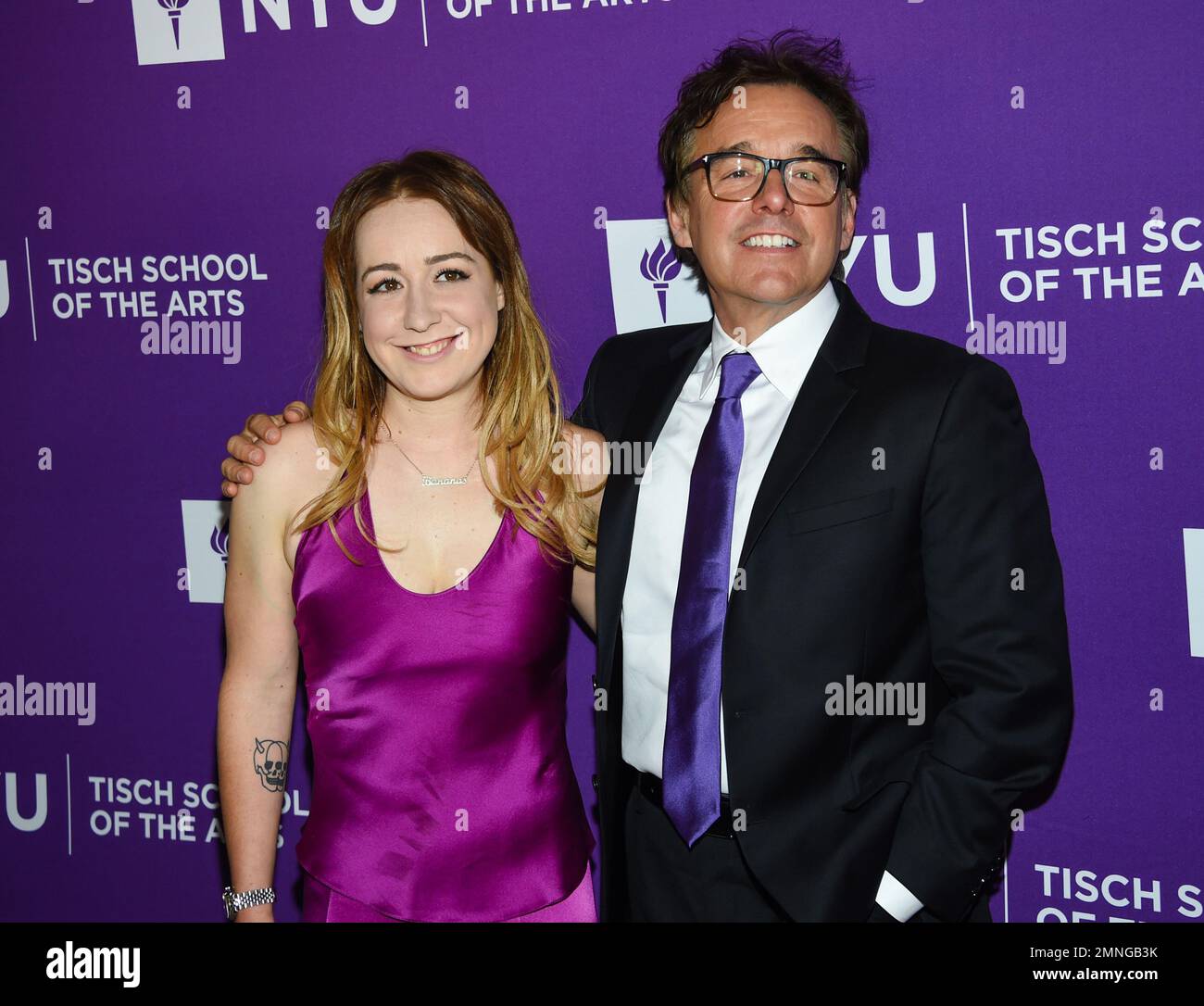 Filmmakers and honorees Chris Columbus and daughter Eleanor Columbus ...