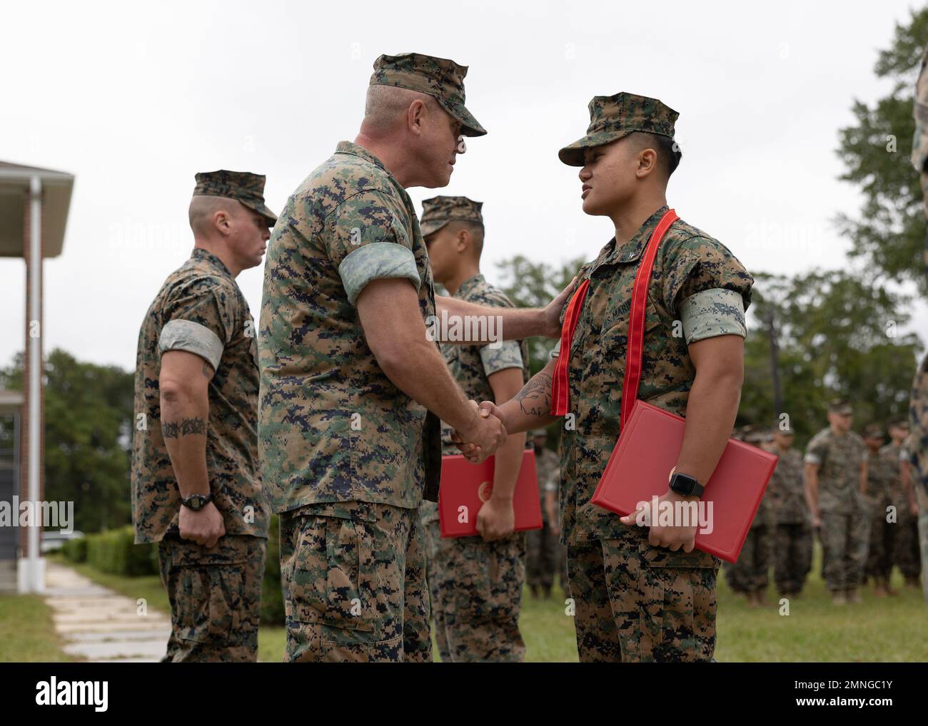 U.S. Marine Corps Col. Dennis Sampson, commanding officer of the 26th ...
