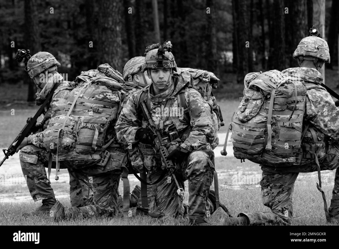Soldiers of Squad 2, representing the U.S. Army Training and Doctrine ...