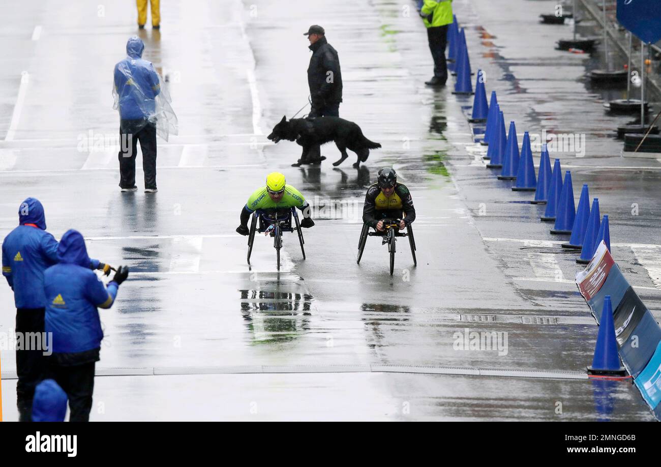 A Boston Special Operations K-9 police officer and his dog patrol as ...