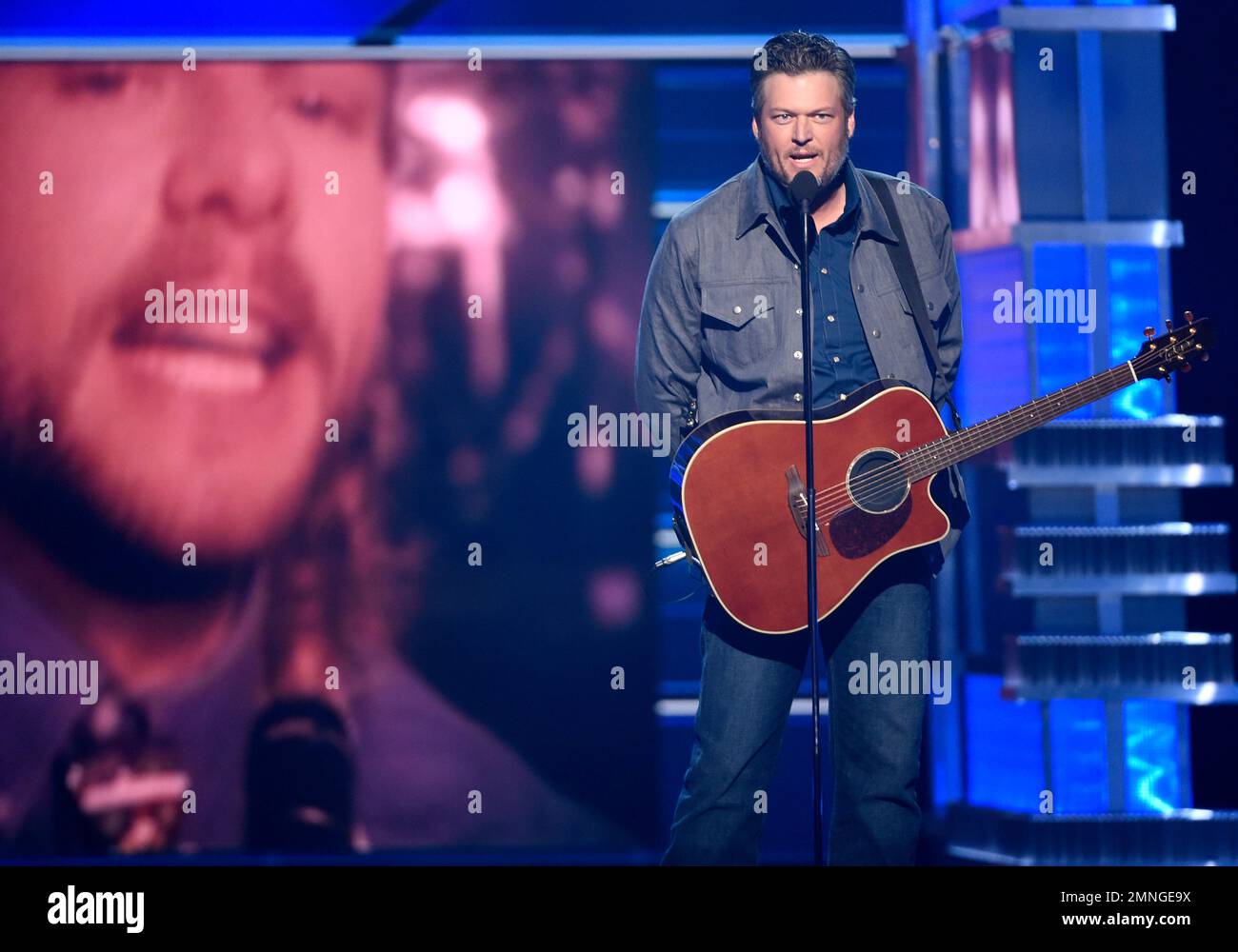 Blake Shelton performs "Should've Been a Cowboy" at the 53rd annual ...