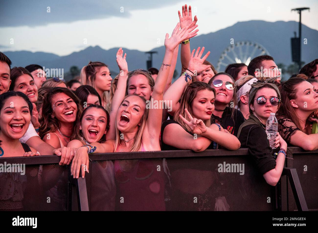 Festival goers attend the Coachella Music & Arts Festival at the Empire ...