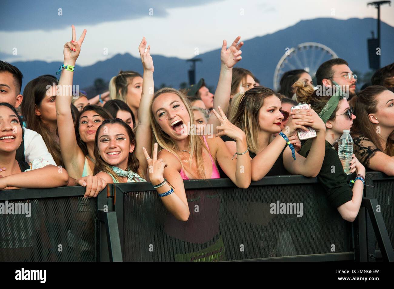 Festival goers attend the Coachella Music & Arts Festival at the Empire ...