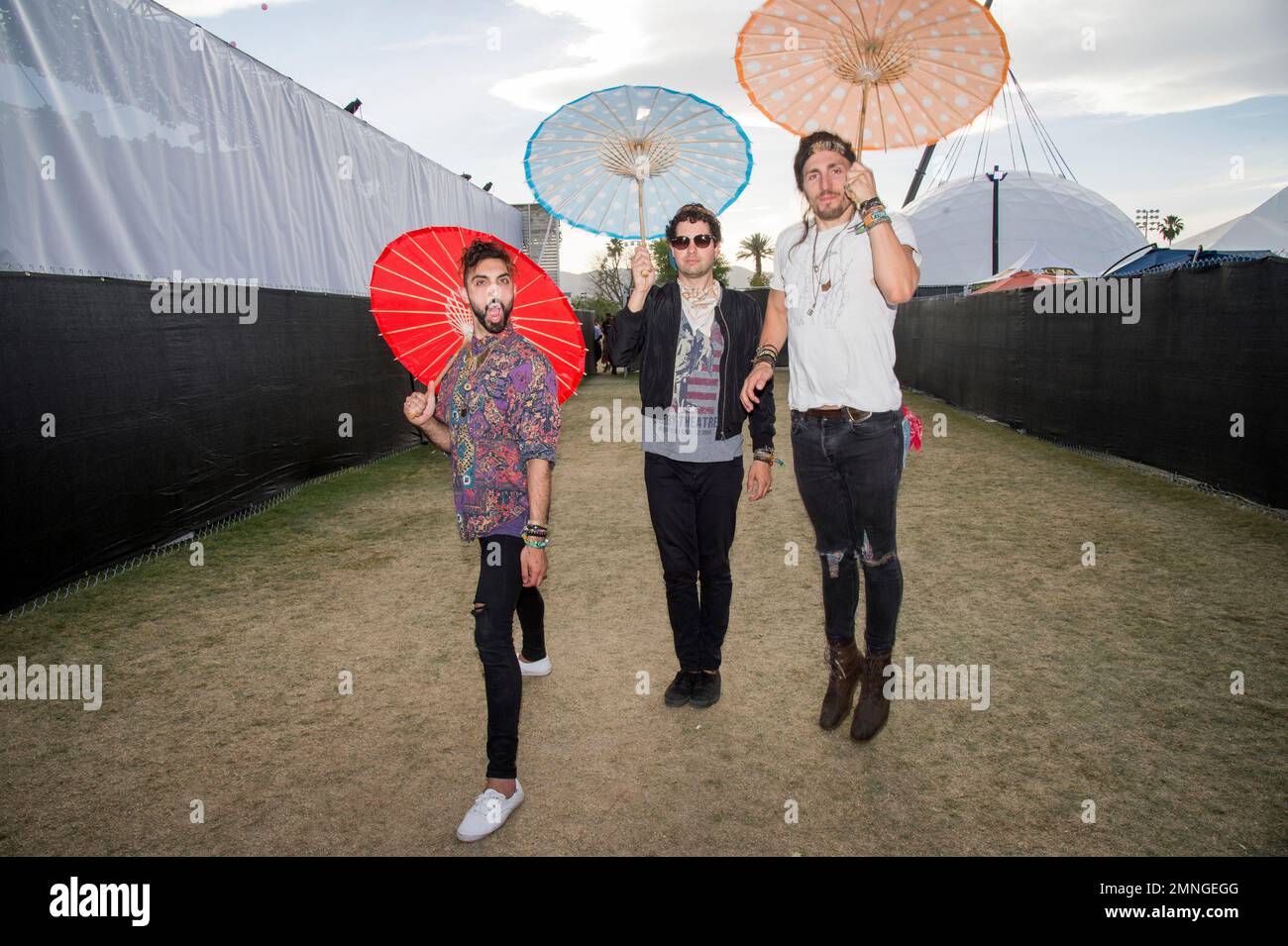 Zang, from left, Zambricki Li and Austin Bisnow of MAGIC GIANT pose at ...
