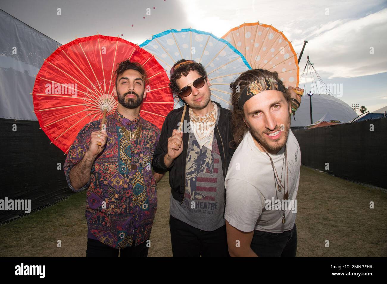 Zang, from left, Zambricki Li and Austin Bisnow of MAGIC GIANT pose at ...