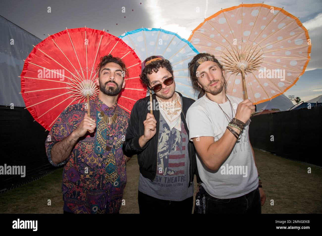Zang, from left, Zambricki Li and Austin Bisnow of MAGIC GIANT pose at ...