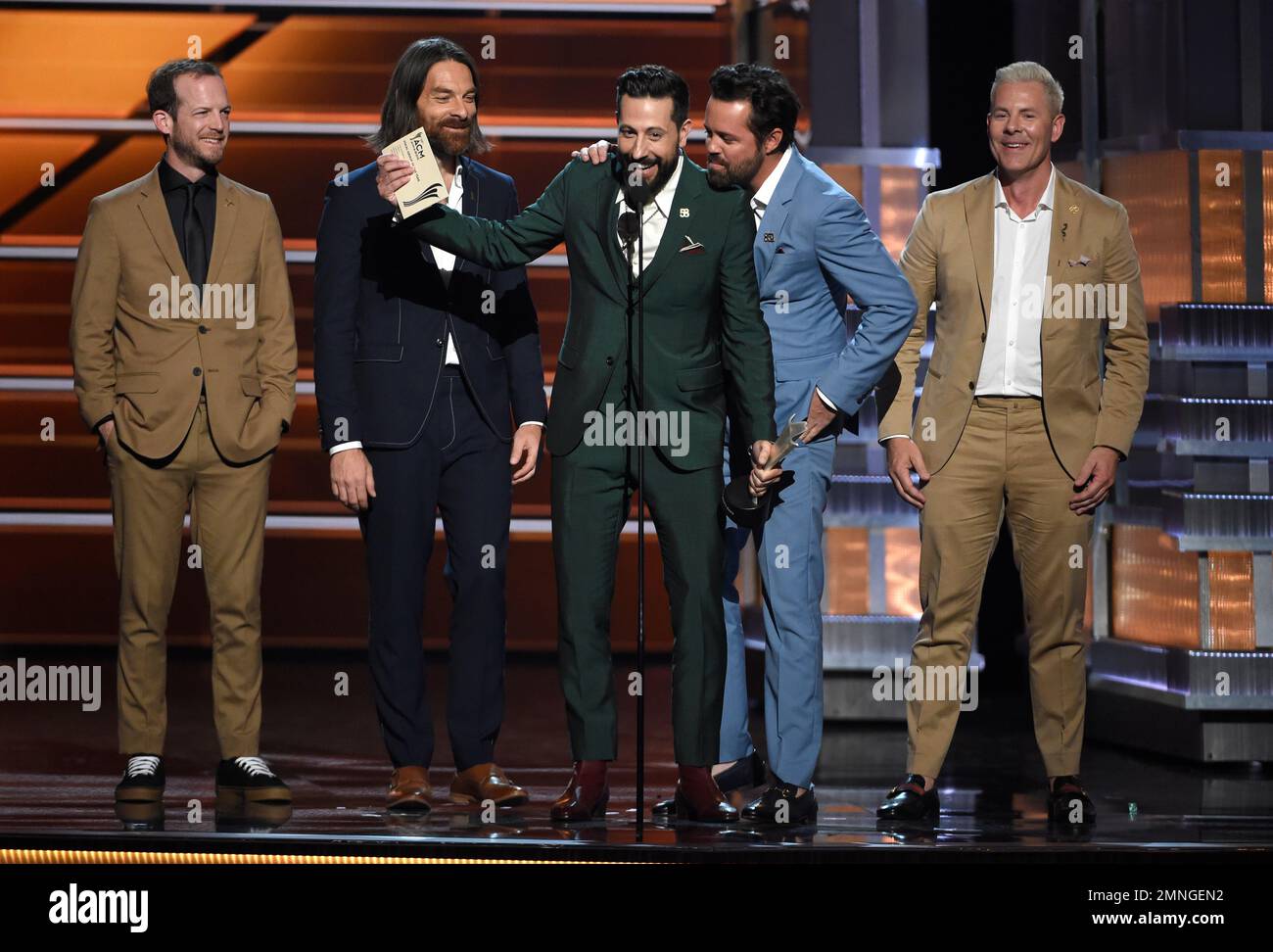 Whit Sellers, from left, Geoff Sprung, Matthew Ramsey, Brad Tursi and ...