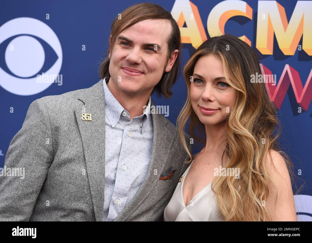 Ross Copperman, left, and and Katlin Copperman arrive at the 53rd ...