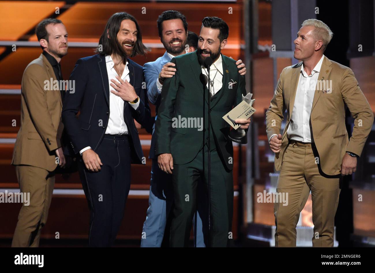 Whit Sellers, from left, Geoff Sprung, Brad Tursi, Matthew Ramsey and ...