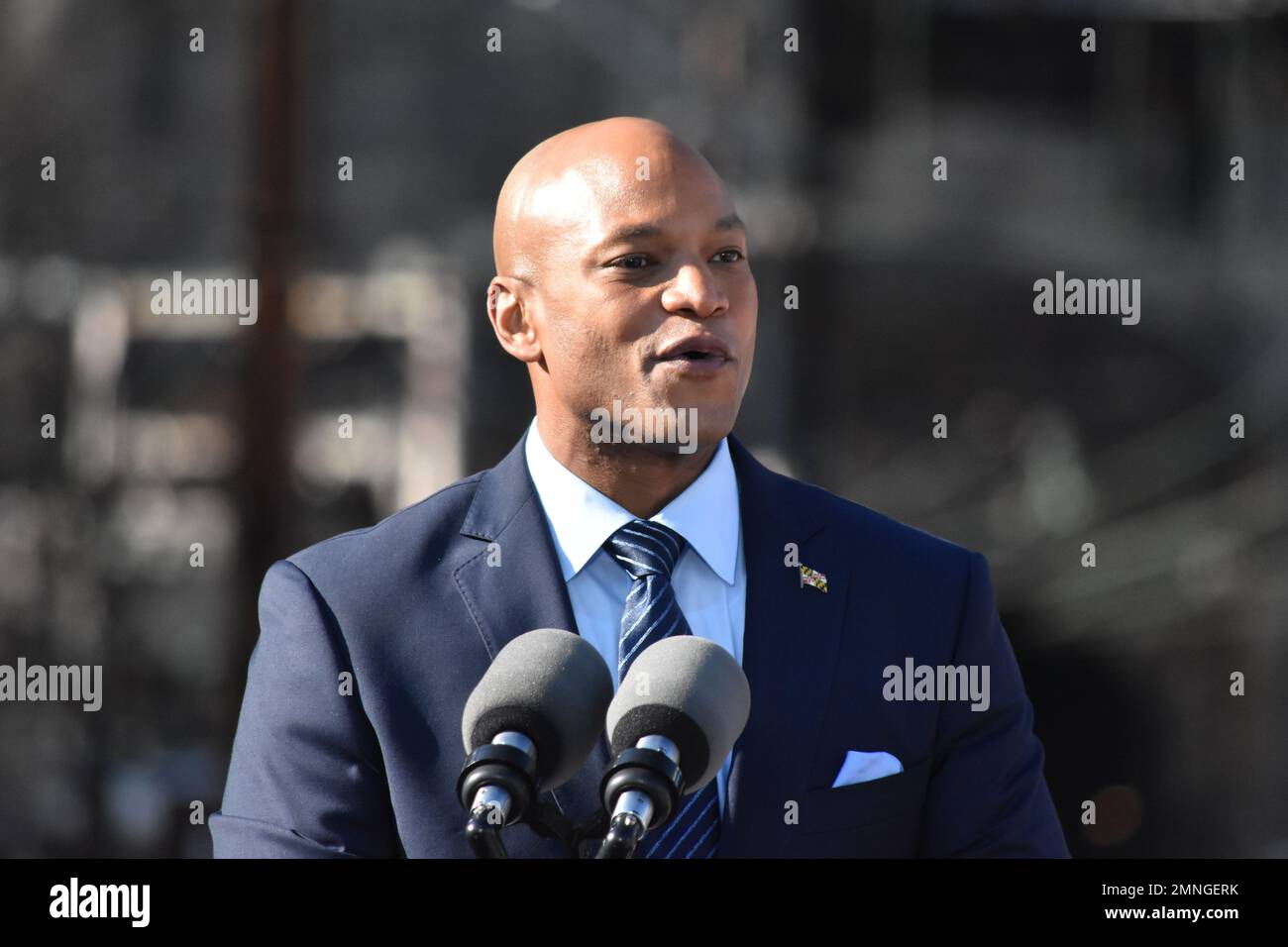 Baltimore, United States. 30th Jan, 2023. Governor of Maryland Wes ...