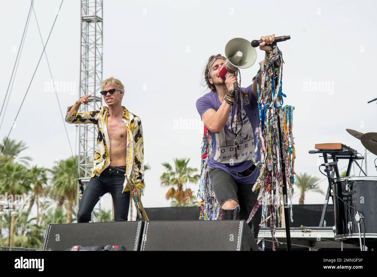 Austin Bisnow of Magic Giant performs at the Coachella Music & Arts ...