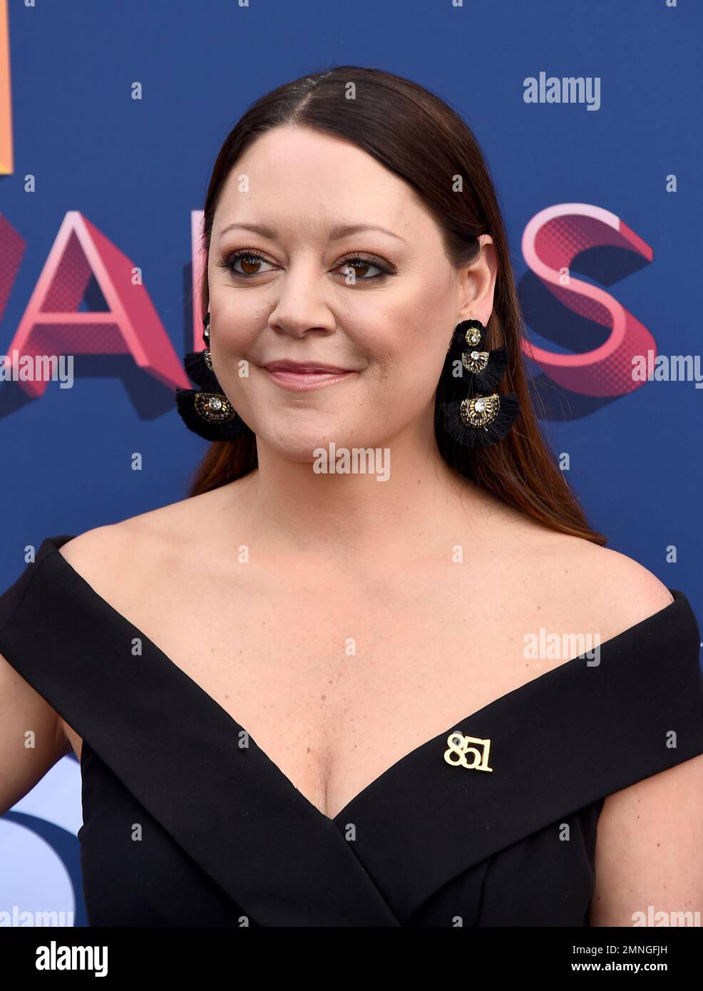 Hillary Lindsey arrives at the 53rd annual Academy of Country Music ...